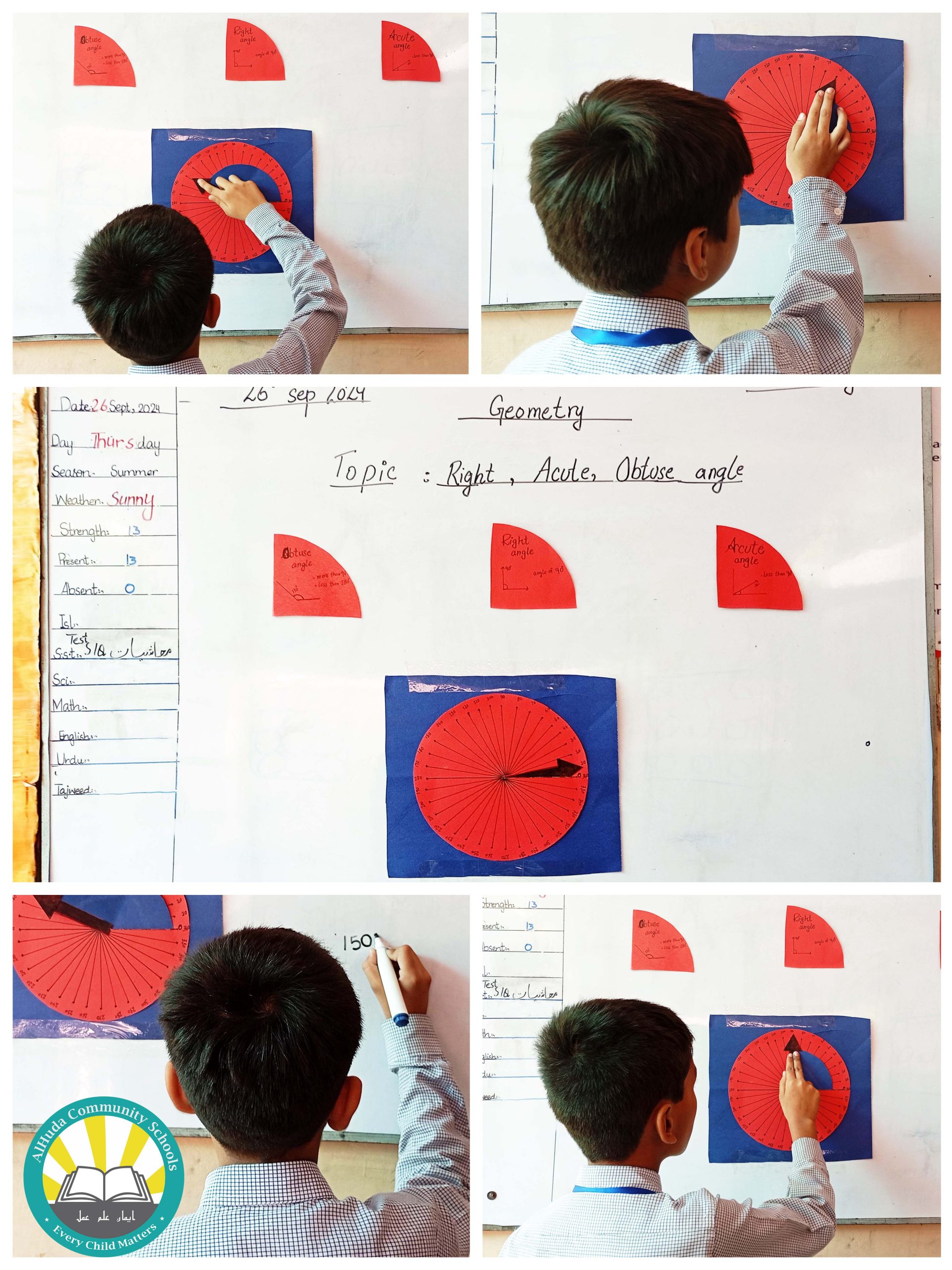 Learning About Geometric Angles – AlHuda Community School